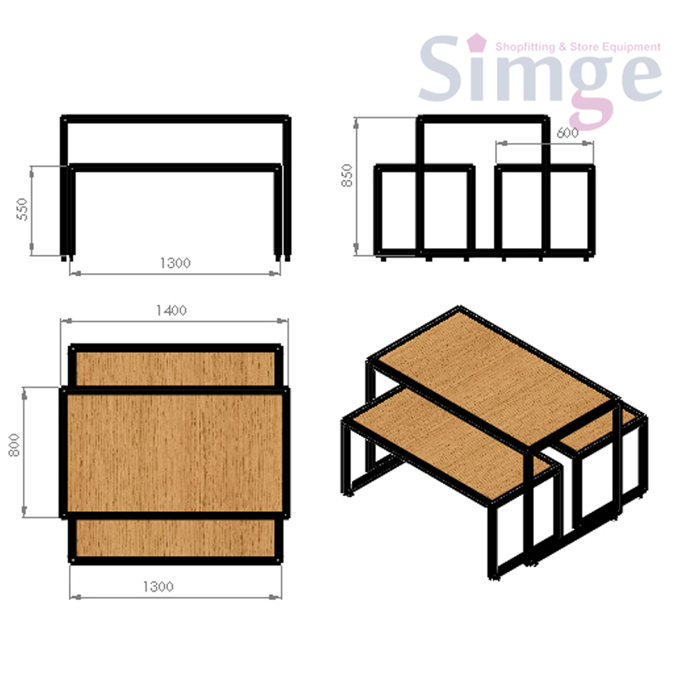 2 Step Display Table